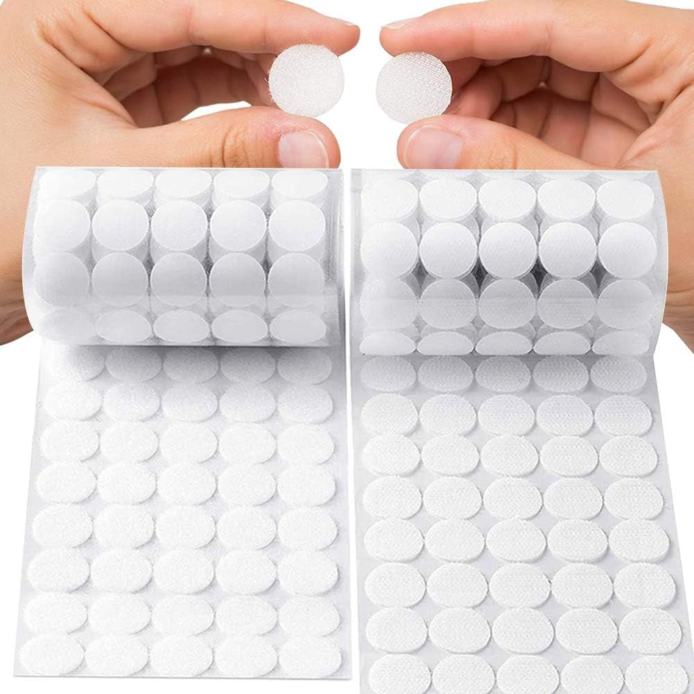 250pcs Dot Velcro--White-white - Walmart.com