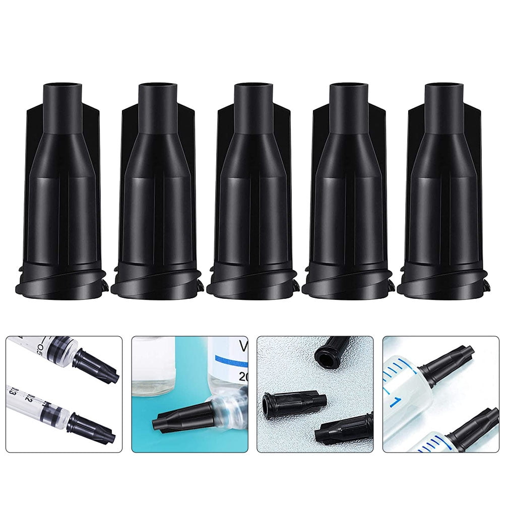 250pcs Luer Lock Syringe Caps Screw Threads Dispensing Tip Caps Syringe ...