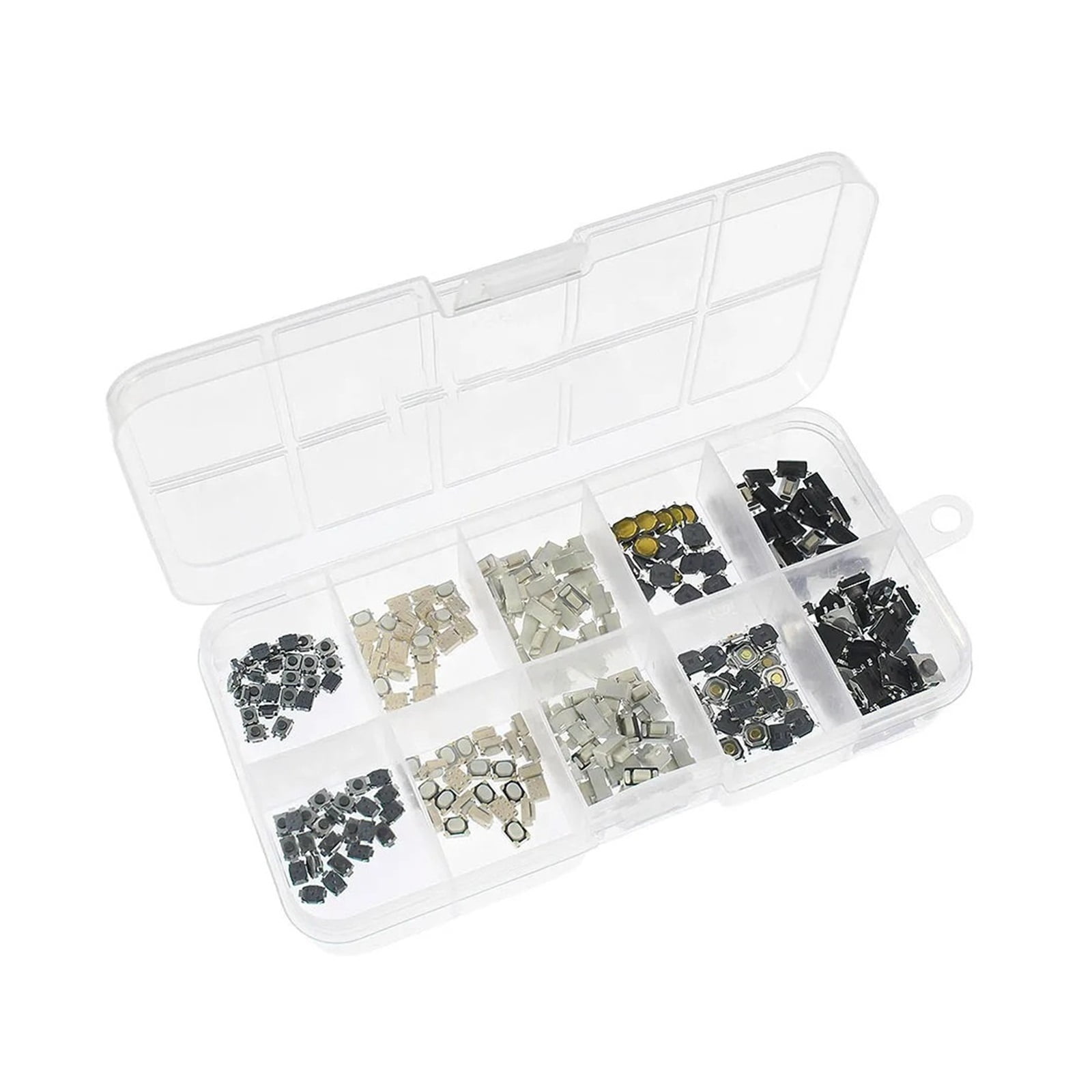 250pcs Micro Tact Push Button Switches Assorted Kit 10/25 Types Car ...