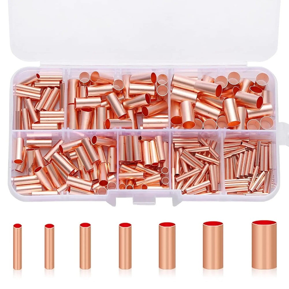 250pcs Wire Ferrules Kit AWG6/8/10/12/14/16/18 Copper Crimp Connector ...