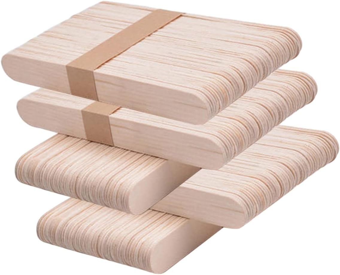250pcs Wooden Stick Ice Cream Stick Wooden Sticks Plant Tag Coloured ...
