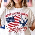 250th America Anniversary Elegant Women Clothes, US 250 Years Shirt ...