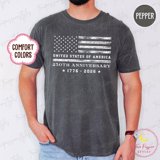250th America Anniversary Shirt, Distressed American Flag Shirt, 4th of ...