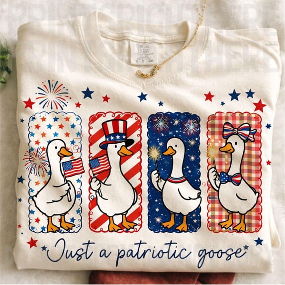 250th America Anniversary Tshirt, Just An Patriotic Goose Shirt, Silly ...