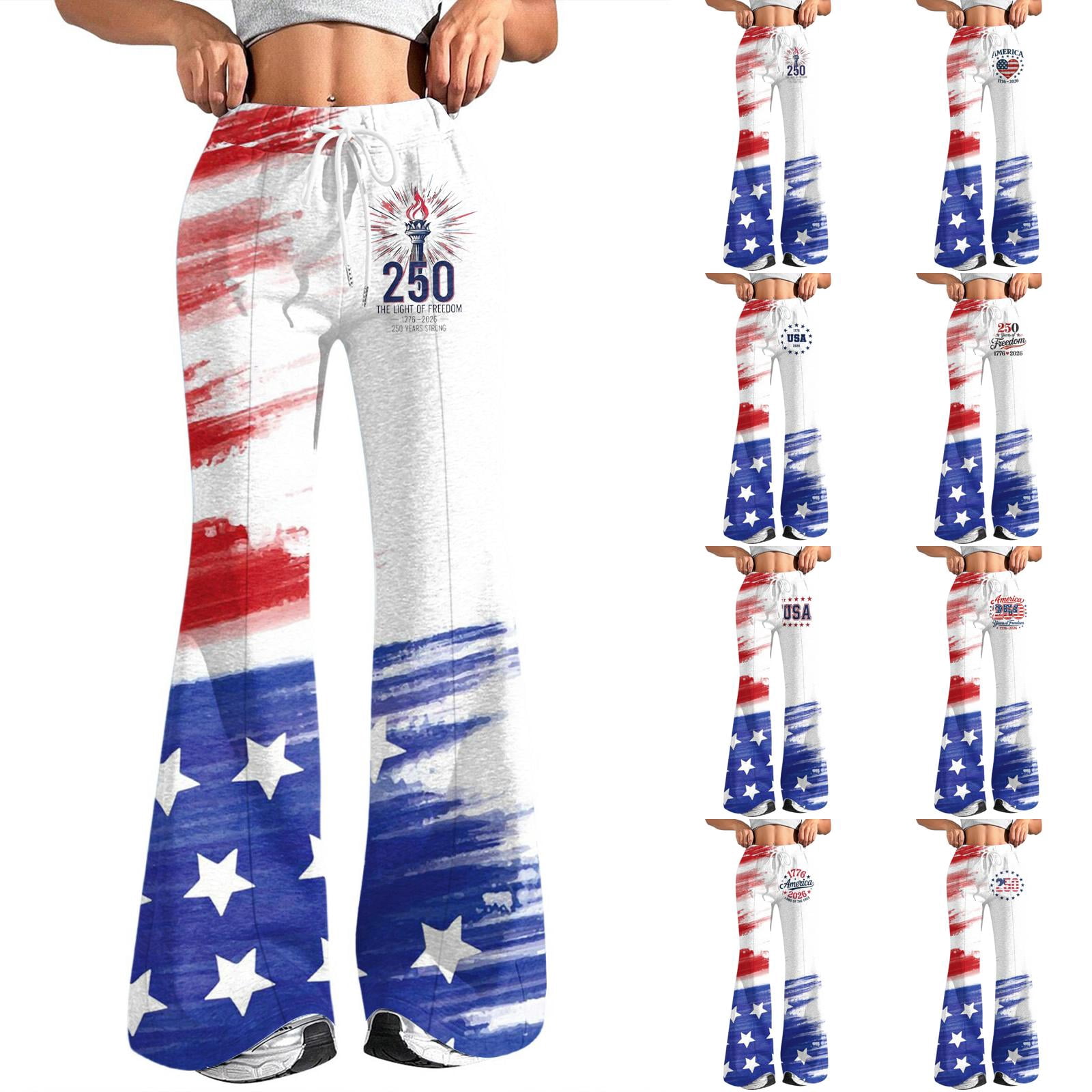 250th America Independence Day Flared Pants for Women - Vintage 1776 ...