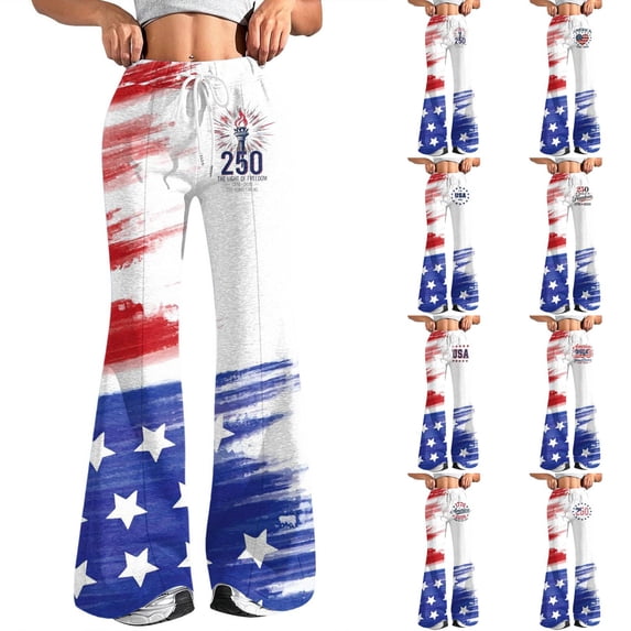 250th America Independence Day Flared Pants for Women - Vintage 1776 ...