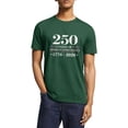 250th Anniversary 1776-2026 T-Shirt in Olive-green Featuring American ...