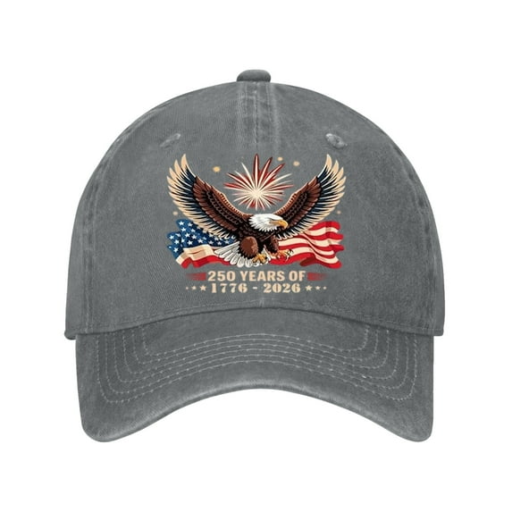 250th Anniversary Adjustable Washed Baseball Cap, USA Flag Patriotic ...