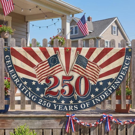 250th Anniversary American Fan Flag, Celebrating 250 Years of ...