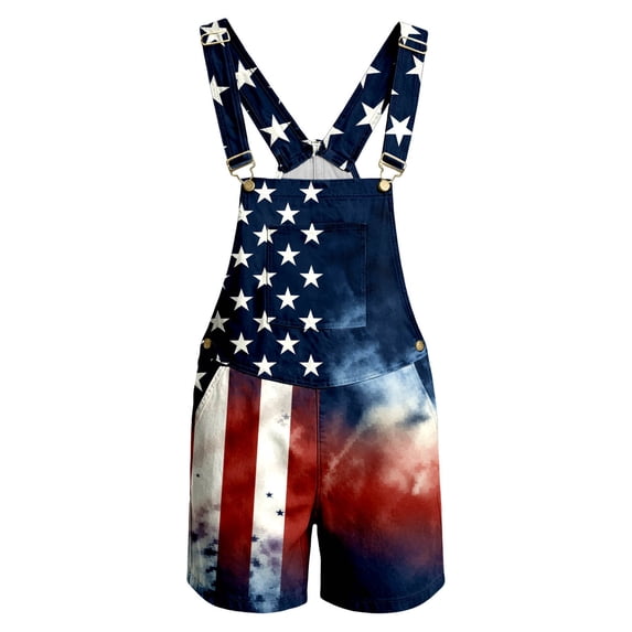 250th Anniversary American Flag Overalls for Men Patriotic USA Print ...