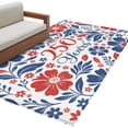 250th Anniversary Area Rug 4x6 Washable Rug Non Slip Country Blossom ...
