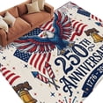 250th Anniversary Area Rug 5x7 Washable Rug Non Slip American Star ...