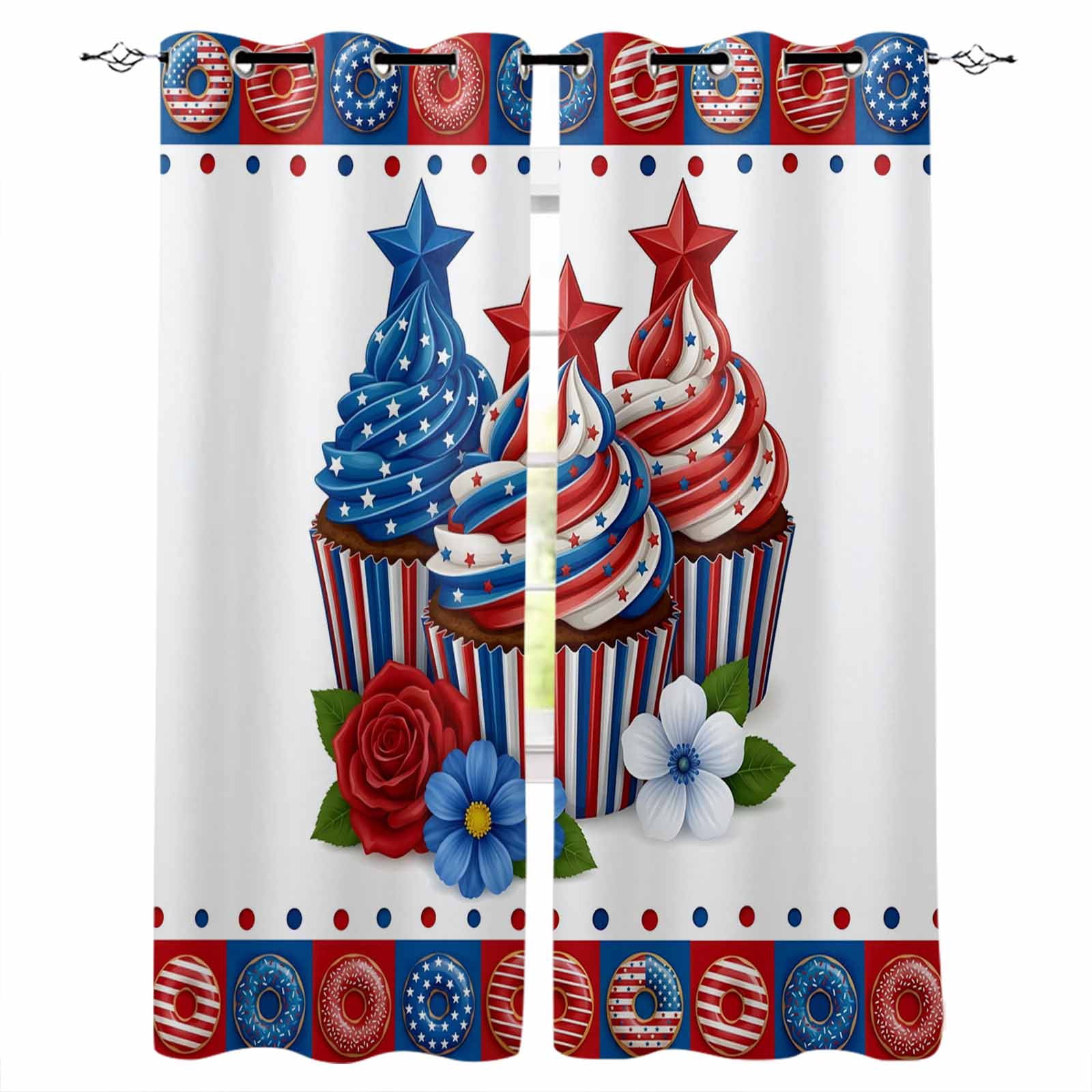 250th Anniversary Blackout Curtains for Bedroom/Living Room, Thermal ...