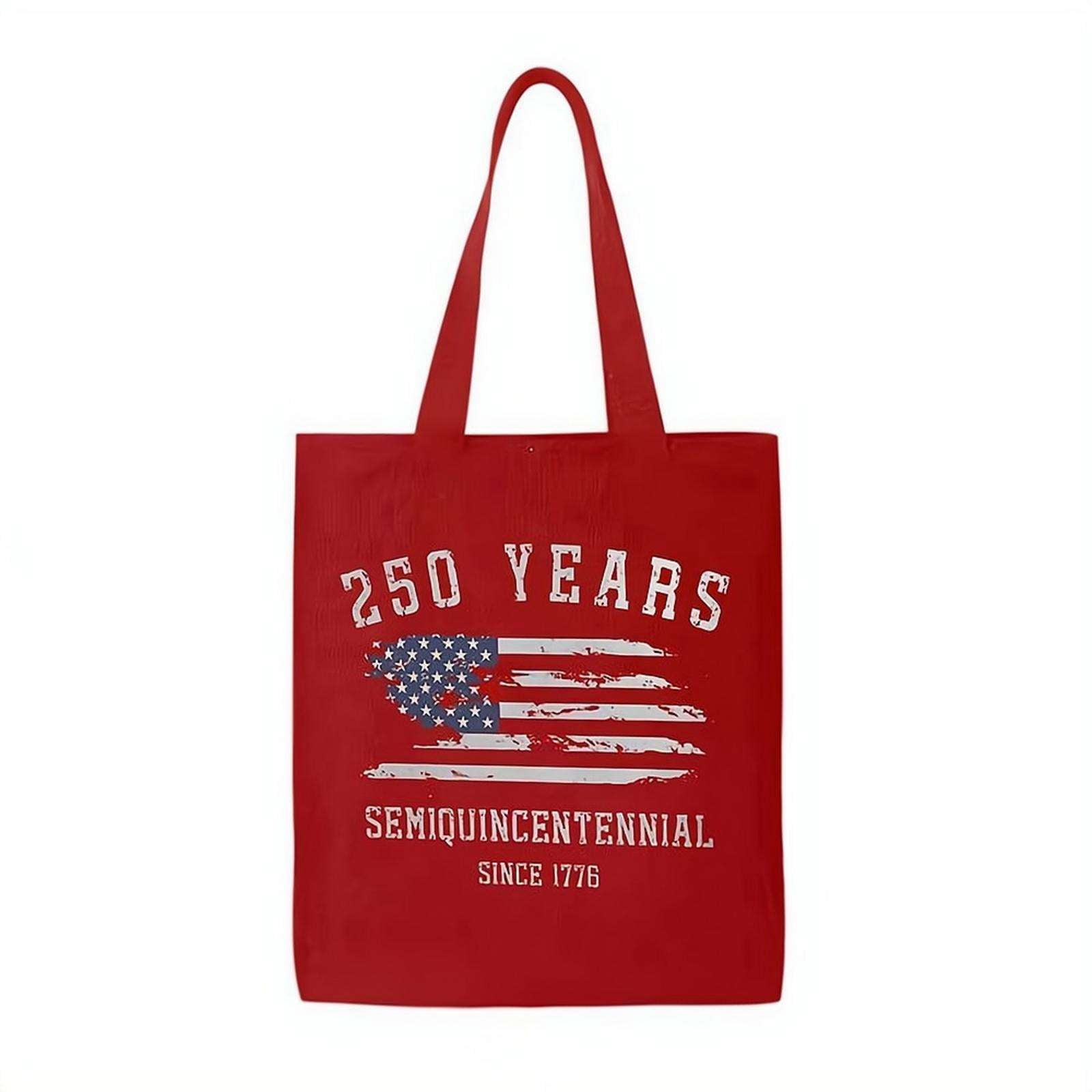 250th Anniversary Canvas Tote Bags, Reusable Tote Bag, 4th of July ...