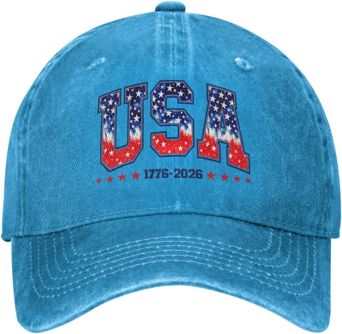 250th Anniversary Cap 1776 2026 Hat USA Birthday Vintage Baseball Cap ...