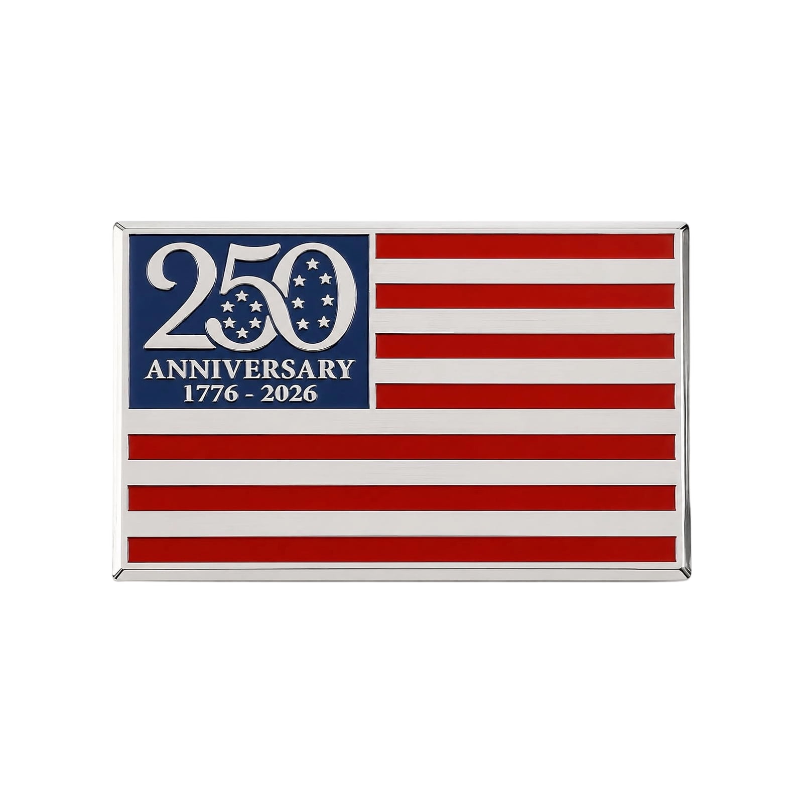 250th Anniversary Car Emblem 1776-2026, 4th of July Metal Flag Sticker ...