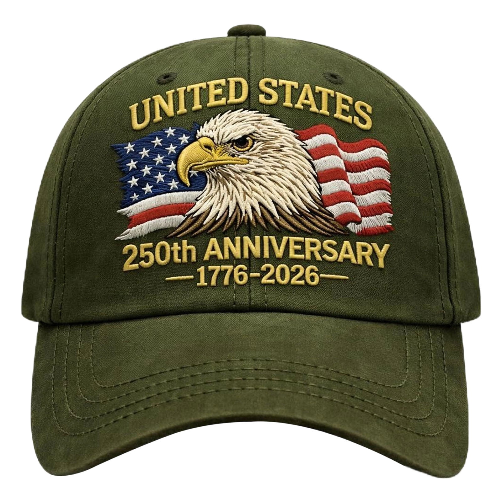250th Anniversary Commemorative Baseball Cap, Embroidered USA Flag ...