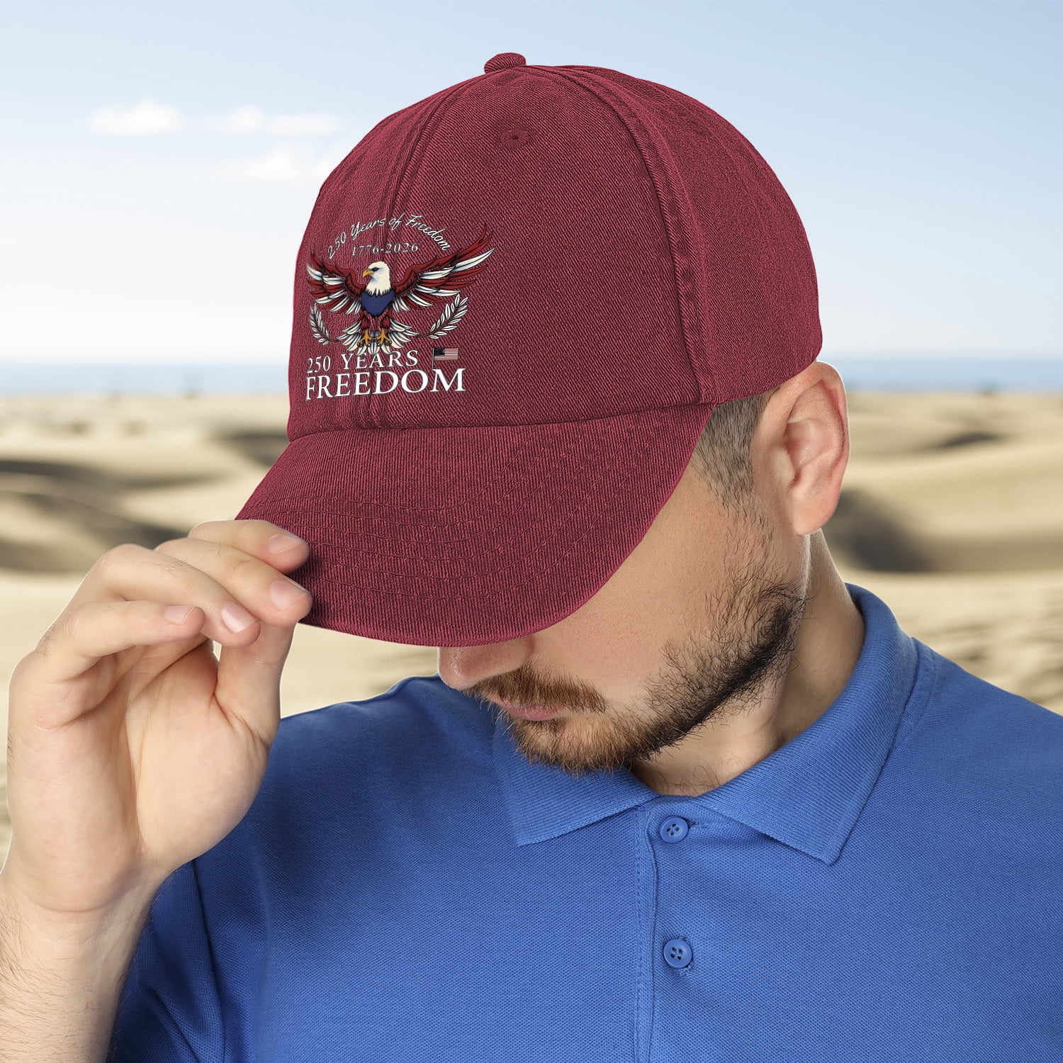 250th Anniversary Commemorative Hat, Patriotic USA Baseball Cap for Men ...
