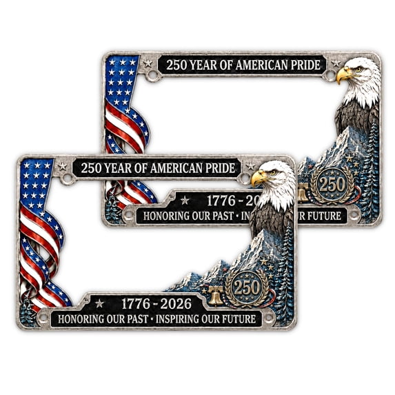 250th Anniversary Commemorative License Plate Frame, United States 250 ...