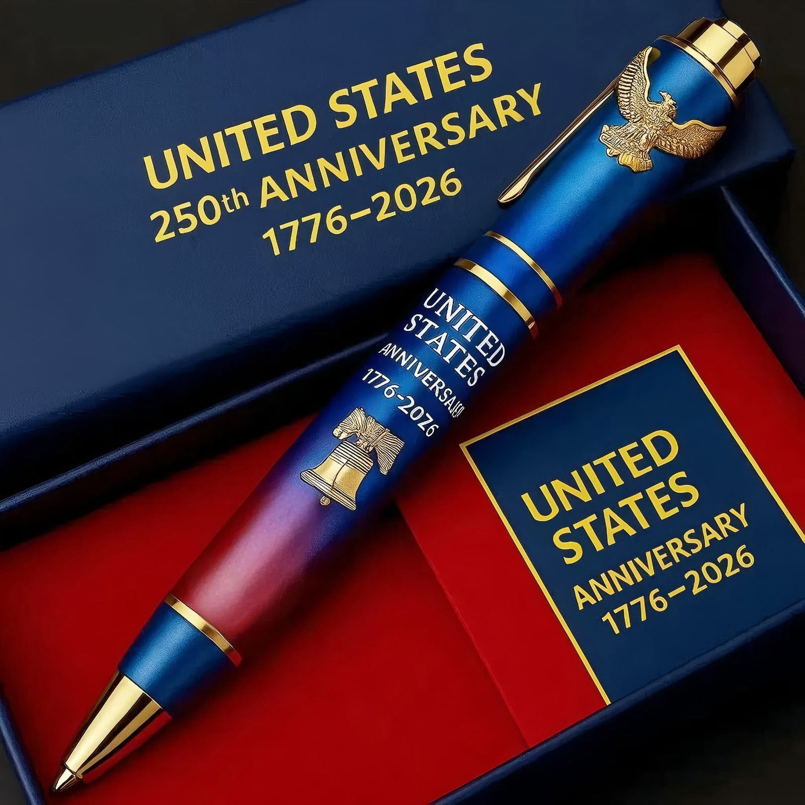 250th Anniversary Commemorative Pen 6" Metal Anniversary Pen 1776-2026 ...