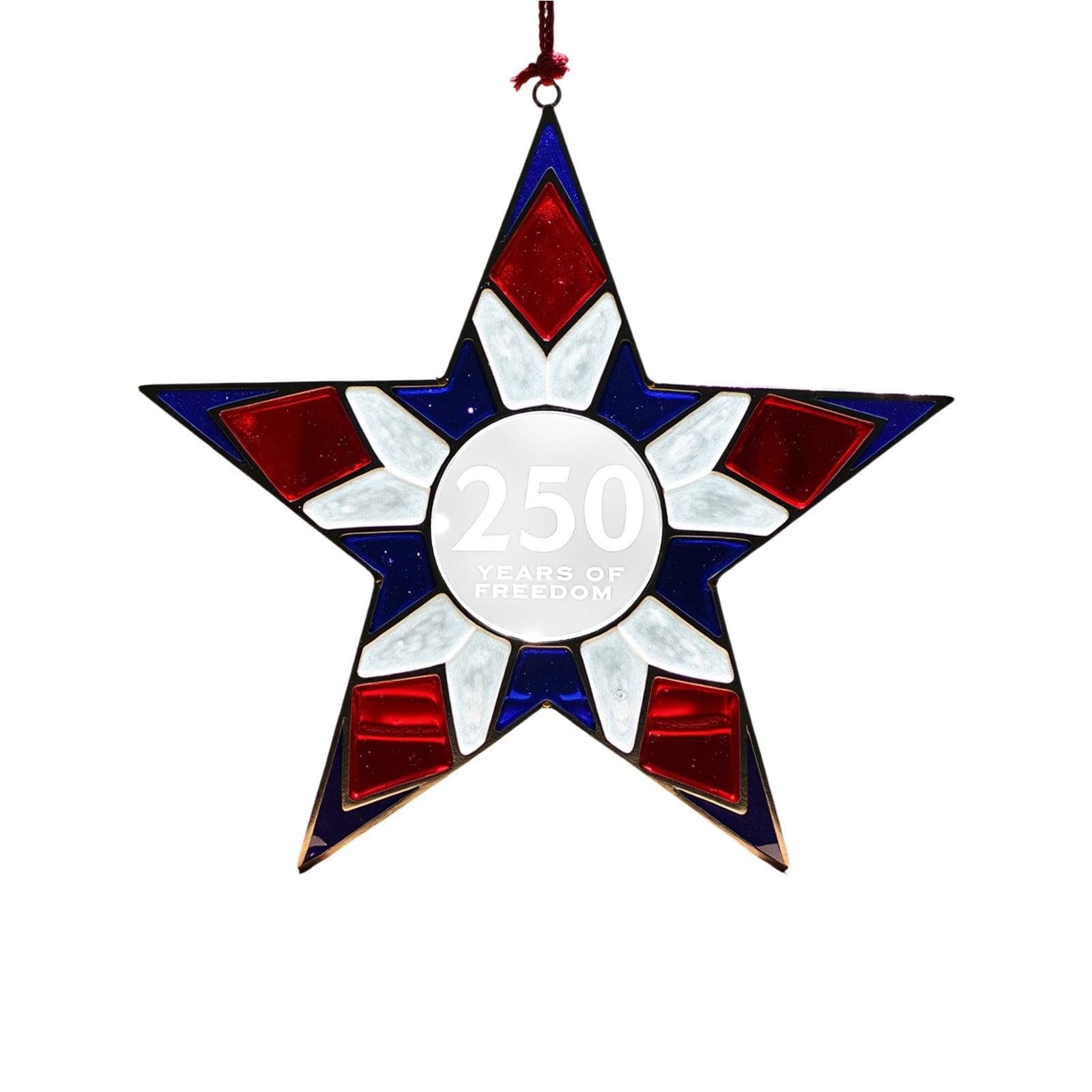 250th Anniversary Commemorative Sun Catcher Patriotic Window Hanging ...