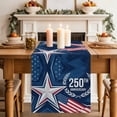 250th Anniversary Dining Table Runner, Patriotic American Flag Star 4th ...