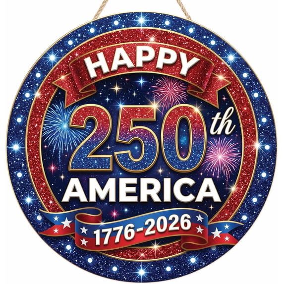 250th Anniversary Door Sign, Wreath, Decorations, Patriotic ...