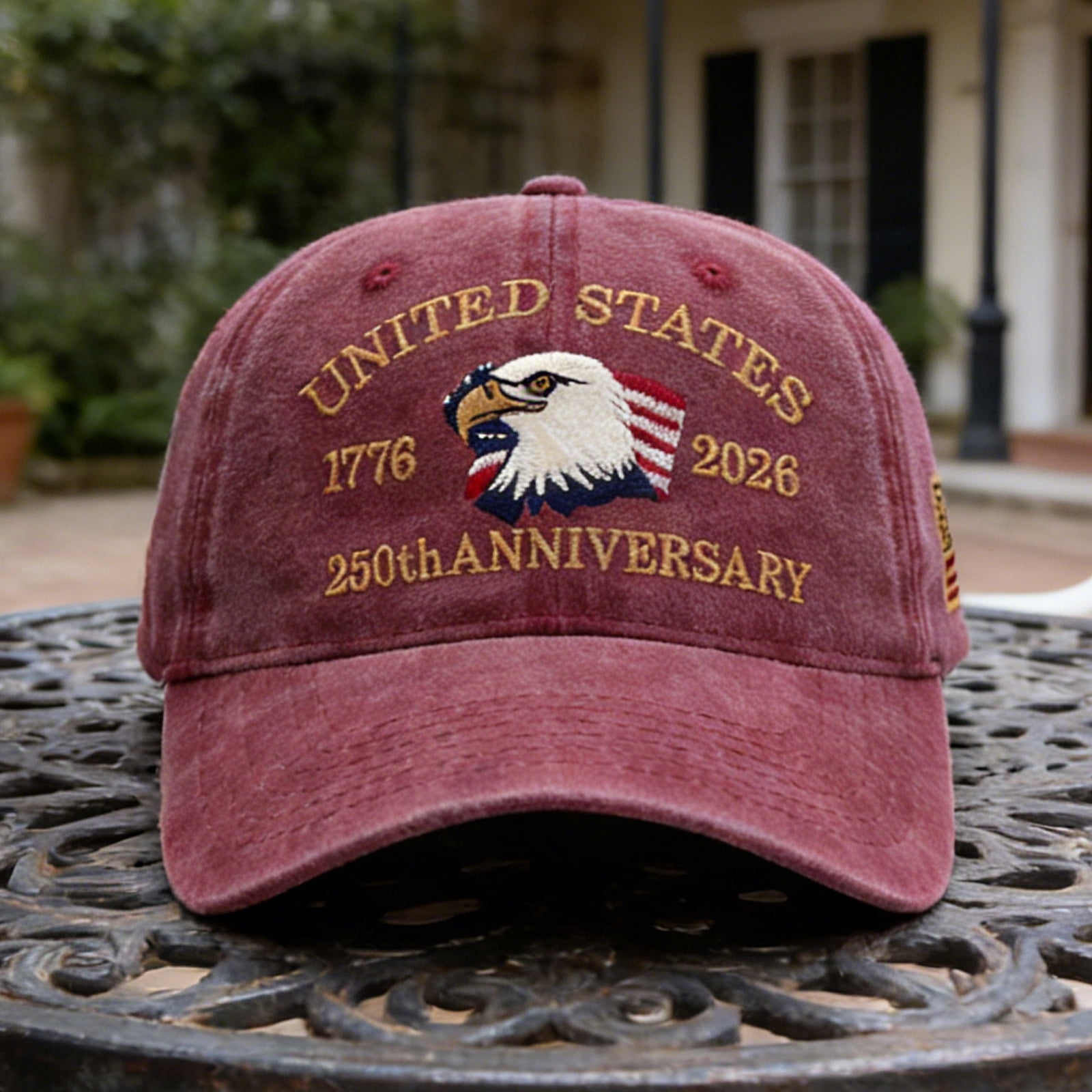 250th Anniversary Eagle Flag Hat America USA Baseball Cap Embroidered ...