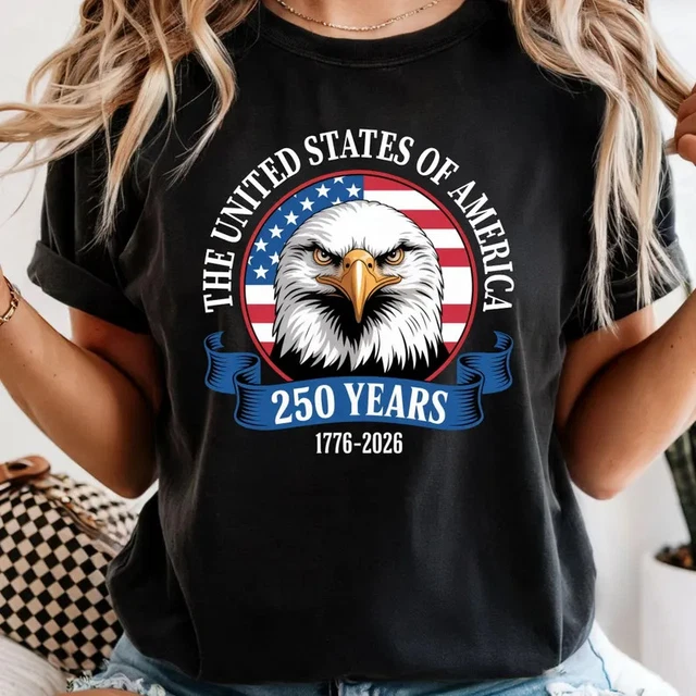 250th Anniversary Eagle Patriotic USA American Flag T-Shirt Men Women ...