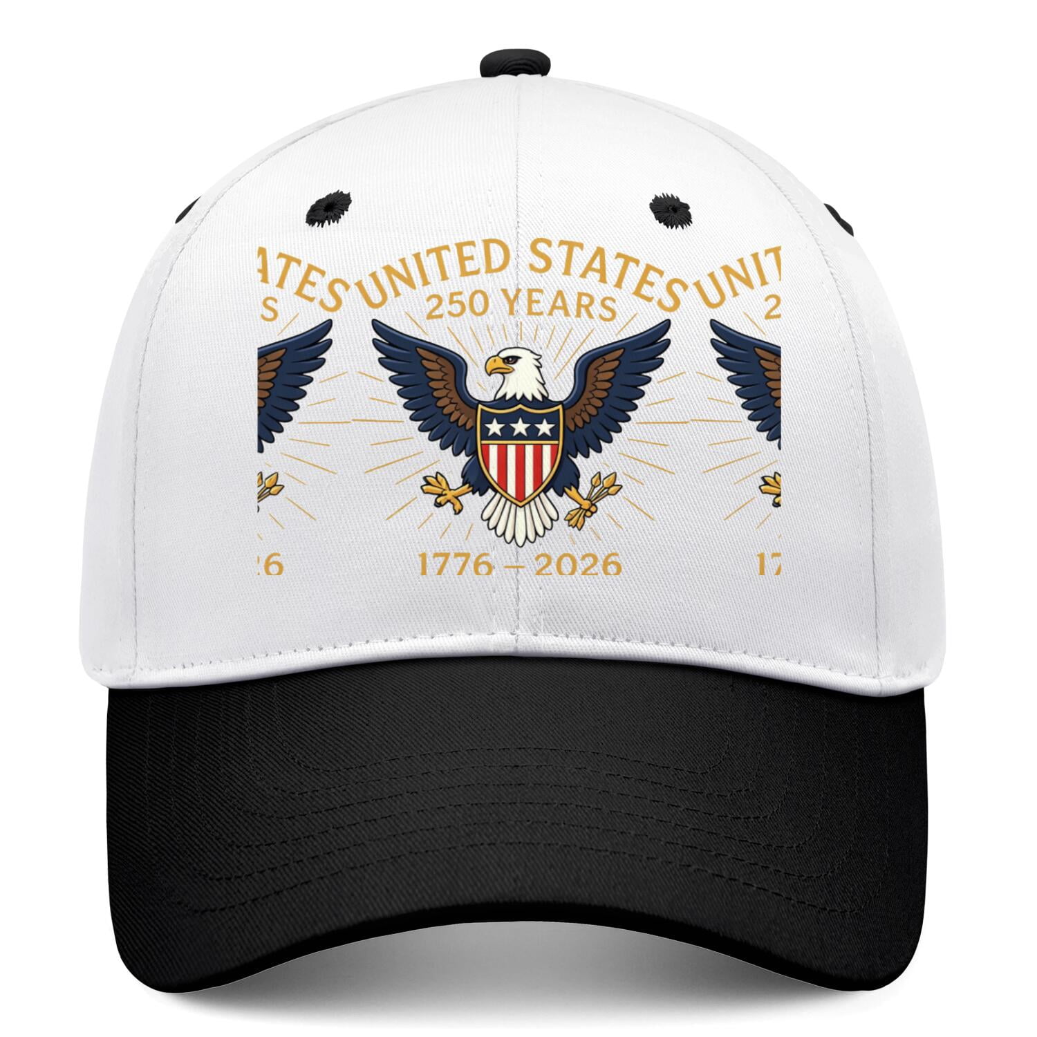 250th Anniversary Five-pointed Star Ribbon USA Baseball Cap Adjustable ...