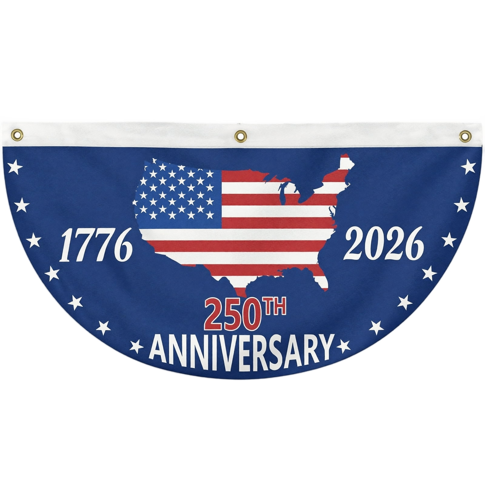 250th Anniversary Flag, 1/2 Pack 35.5 x 18 Inch USA 250th Anniversary ...