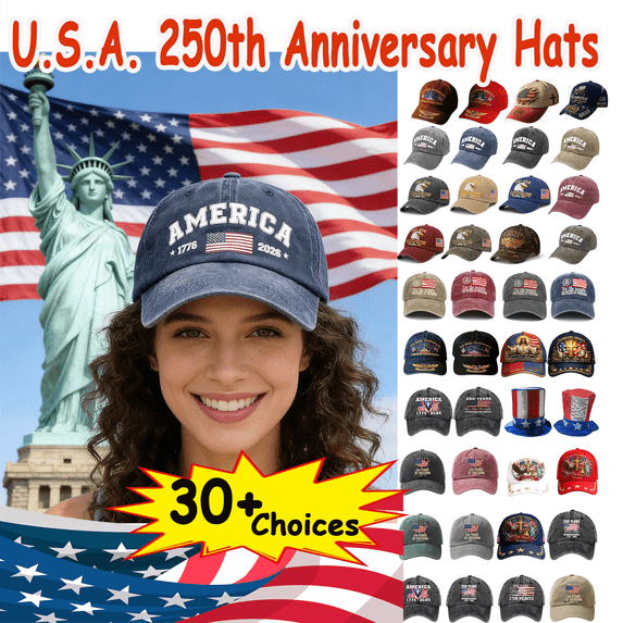 250th Anniversary Independence Day Baseball Cap, USA 250 Years ...