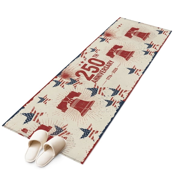 250th Anniversary Kitchen Runner Rug 2x6 Washable Runners for Hallway ...