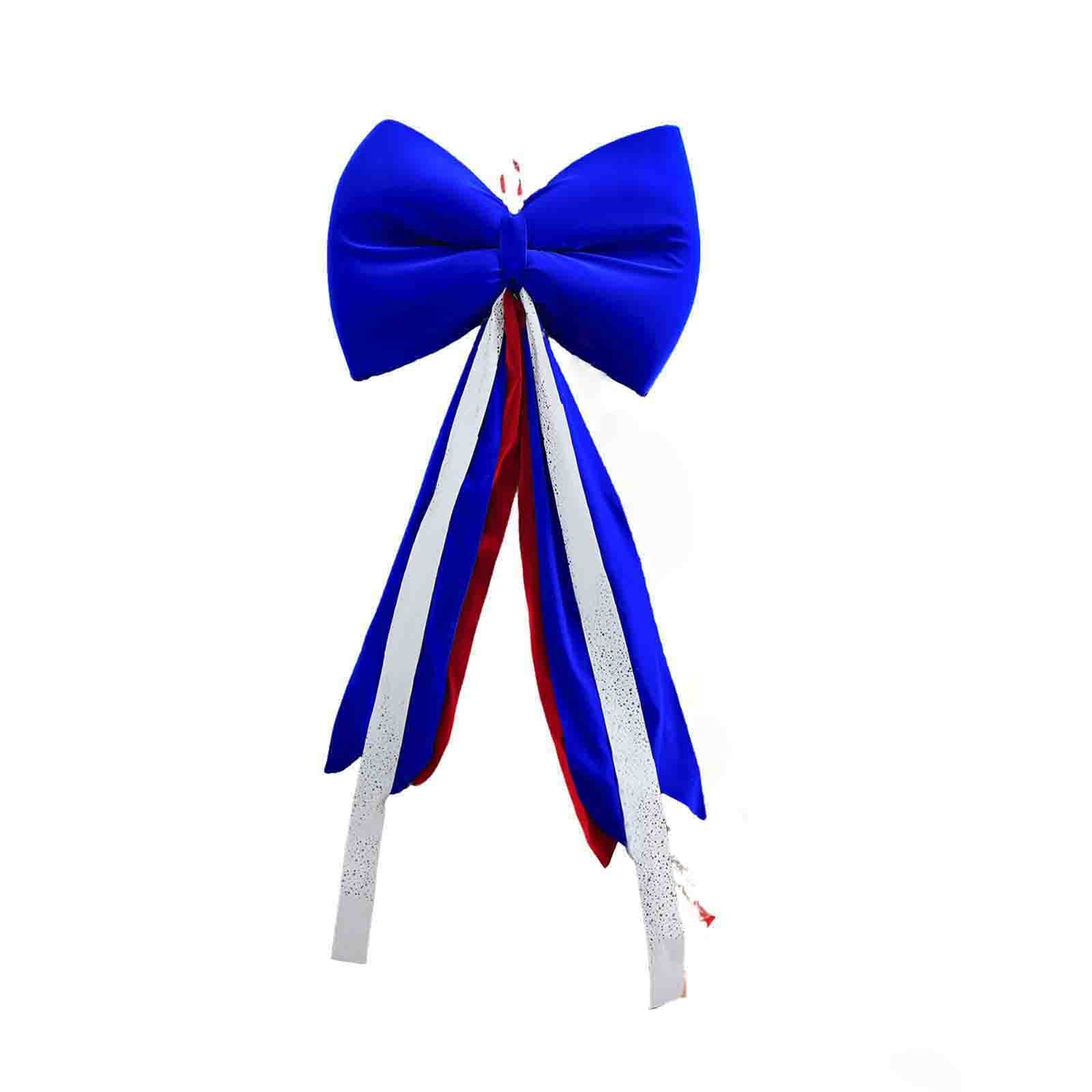 250th Anniversary Large Patriotic Bow, Red White Blue Decorative Door ...