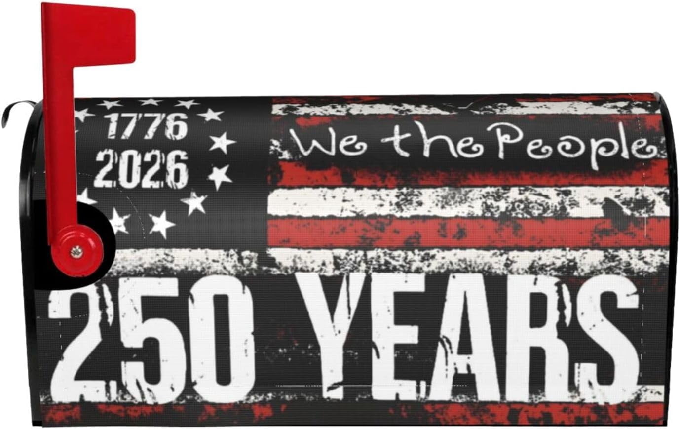 250th Anniversary Mailbox Cover 250 Years Birthday Patriotic Magnetic ...