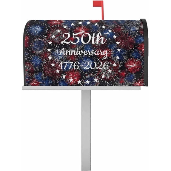 250th Anniversary Mailbox Cover Magnetic Wraps, 4th of Julay Patriotic ...