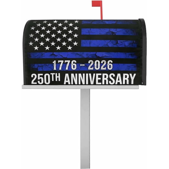 250th Anniversary Mailbox Cover Magnetic Wraps, 4th of July Stars and ...