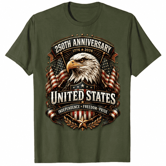 250th Anniversary Mens Patriotic T Shirts USA Flag Retro 1776-2026 ...