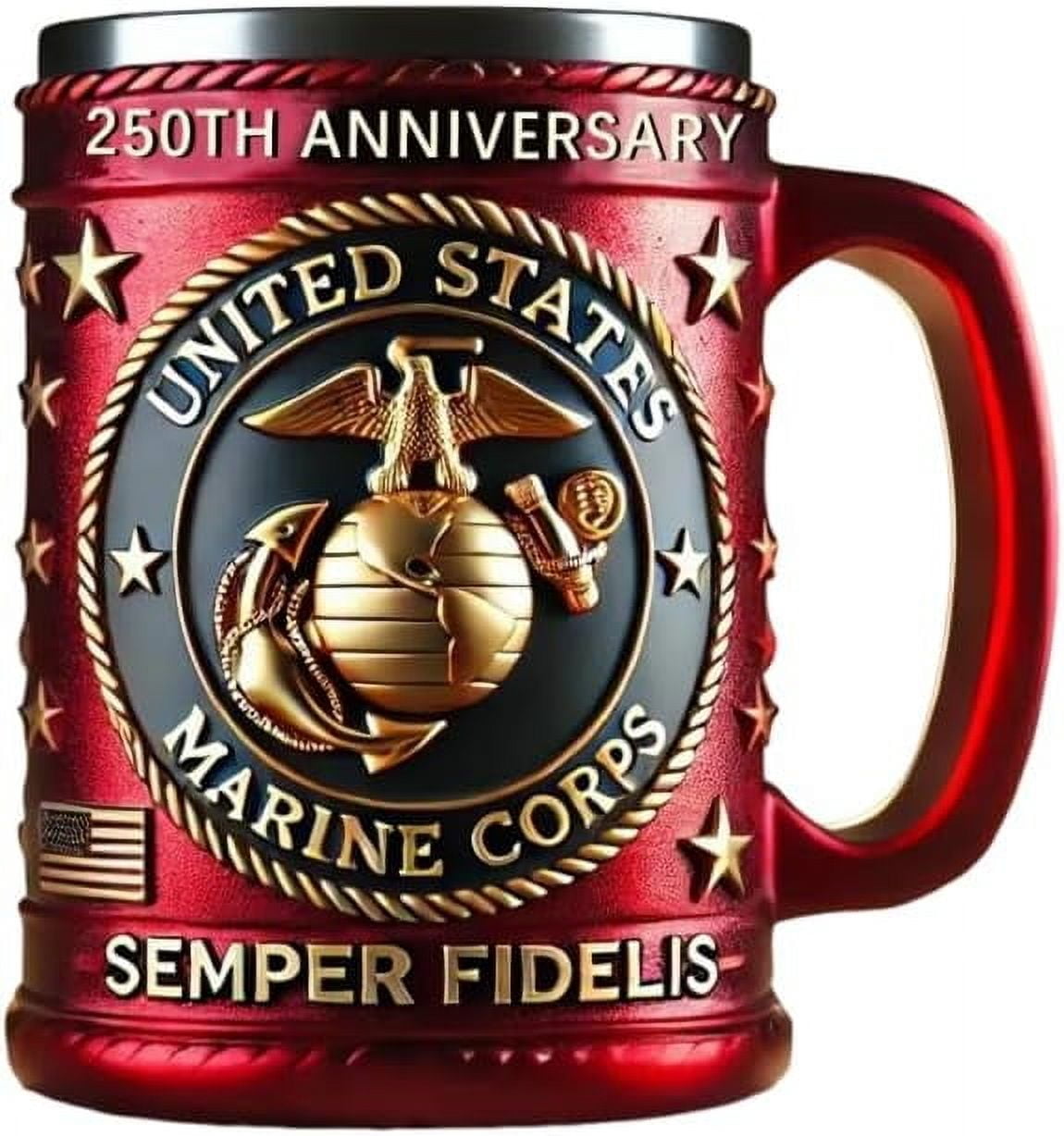250th Anniversary Military Commemorative 3D Mug Symbol of Courage and ...