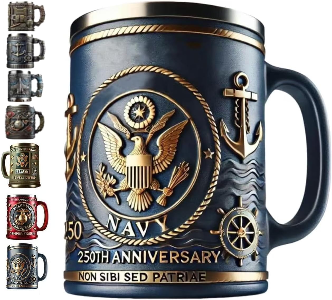 250th Anniversary Military Commemorative Mug, Army Themed Coffee Cup, U ...
