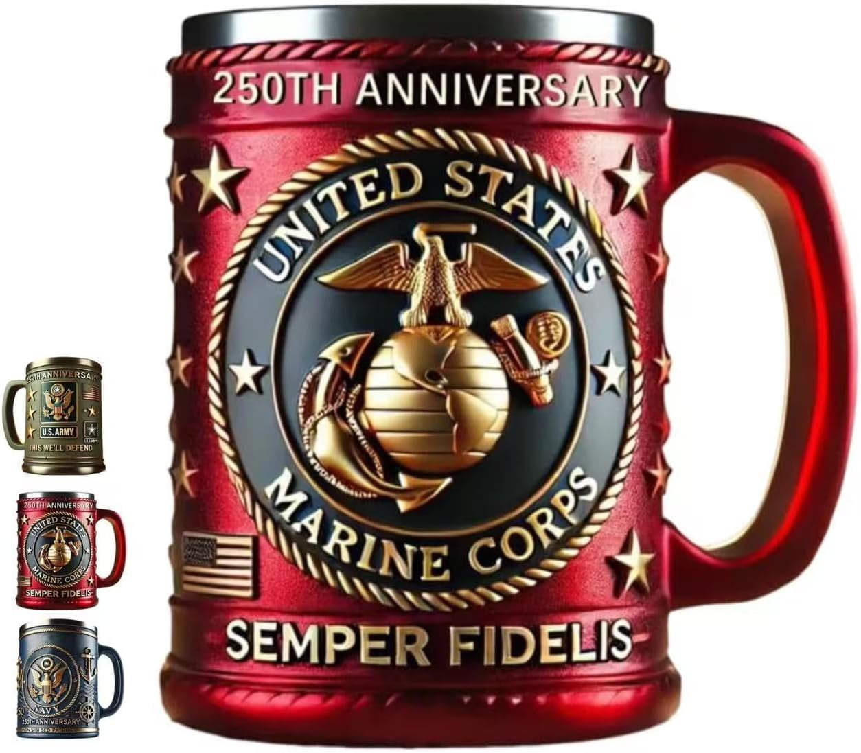 250th Anniversary Military Commemorative Mug, Army Themed Coffee Cup, U ...