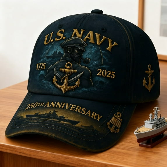 250th Anniversary Navy Commemorative Cap navy veteran hats for men ...