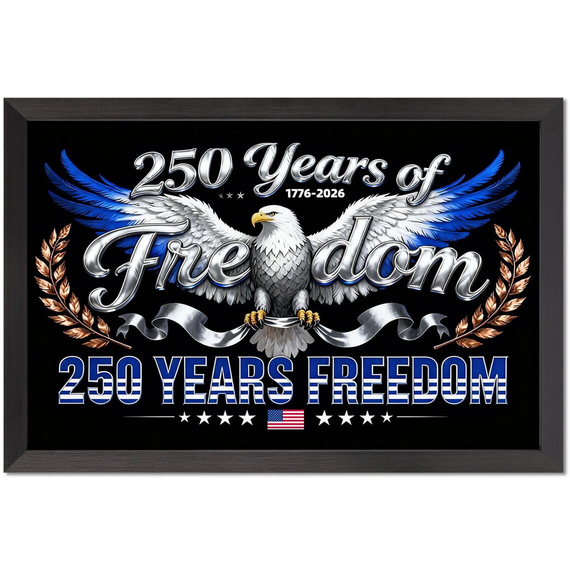 250th Anniversary Of USA Wall Art 250 Years Of Freedom White-tailed ...