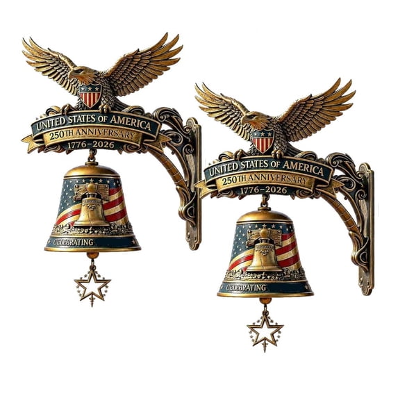 250th Anniversary Patriotic Doorbell, 1776-2026 Independence Day Wind ...