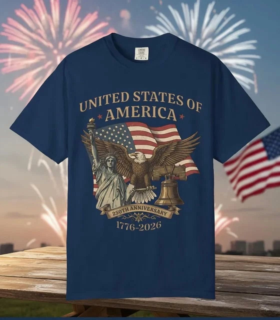 250th Anniversary Patriotic July 4 Tee - Walmart.com