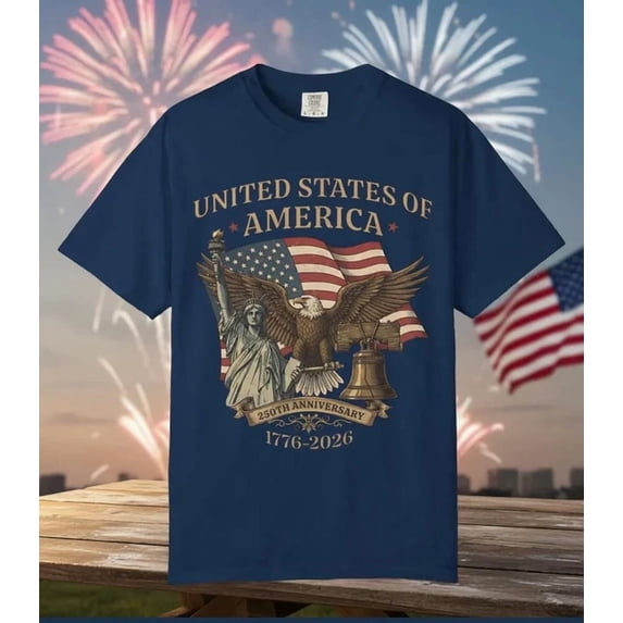 250th Anniversary Patriotic July 4 Tee - Walmart.com