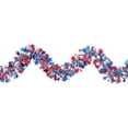 250th Anniversary Patriotic LED Garland 16.4FT Red White Blue ...