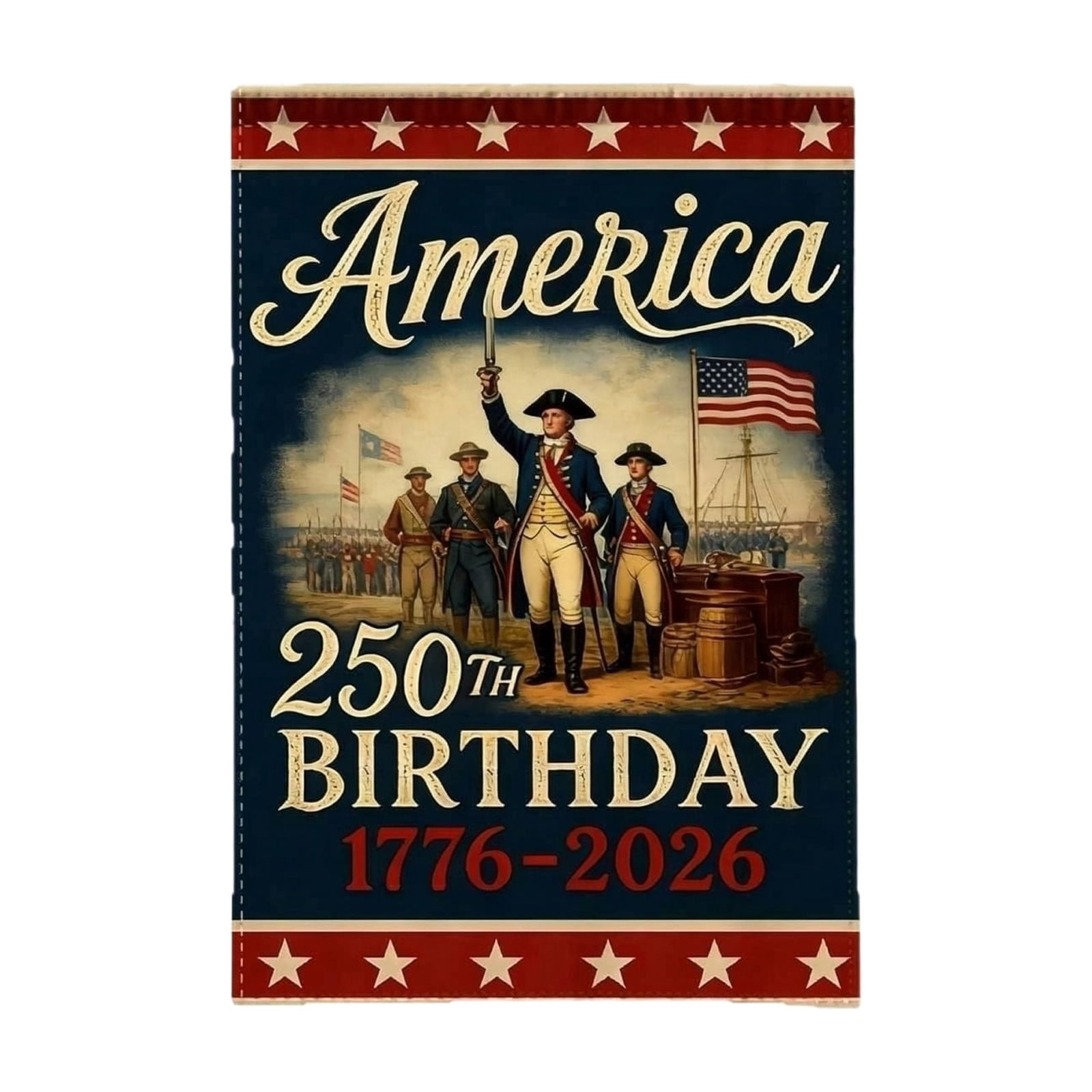 250th Anniversary Patriotic Theme Flag Double Sided Printing, 250th ...