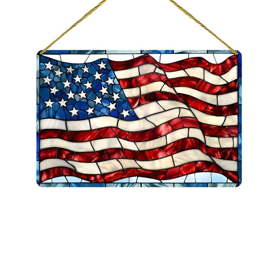 250th Anniversary Patriotic Window Hanging Decor, 20cm/7.87" Red White ...