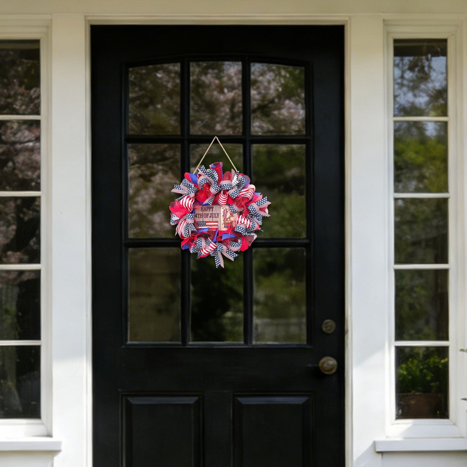 250th Anniversary Patriotic Wreath & Door Sign – Hanging Decor with ...